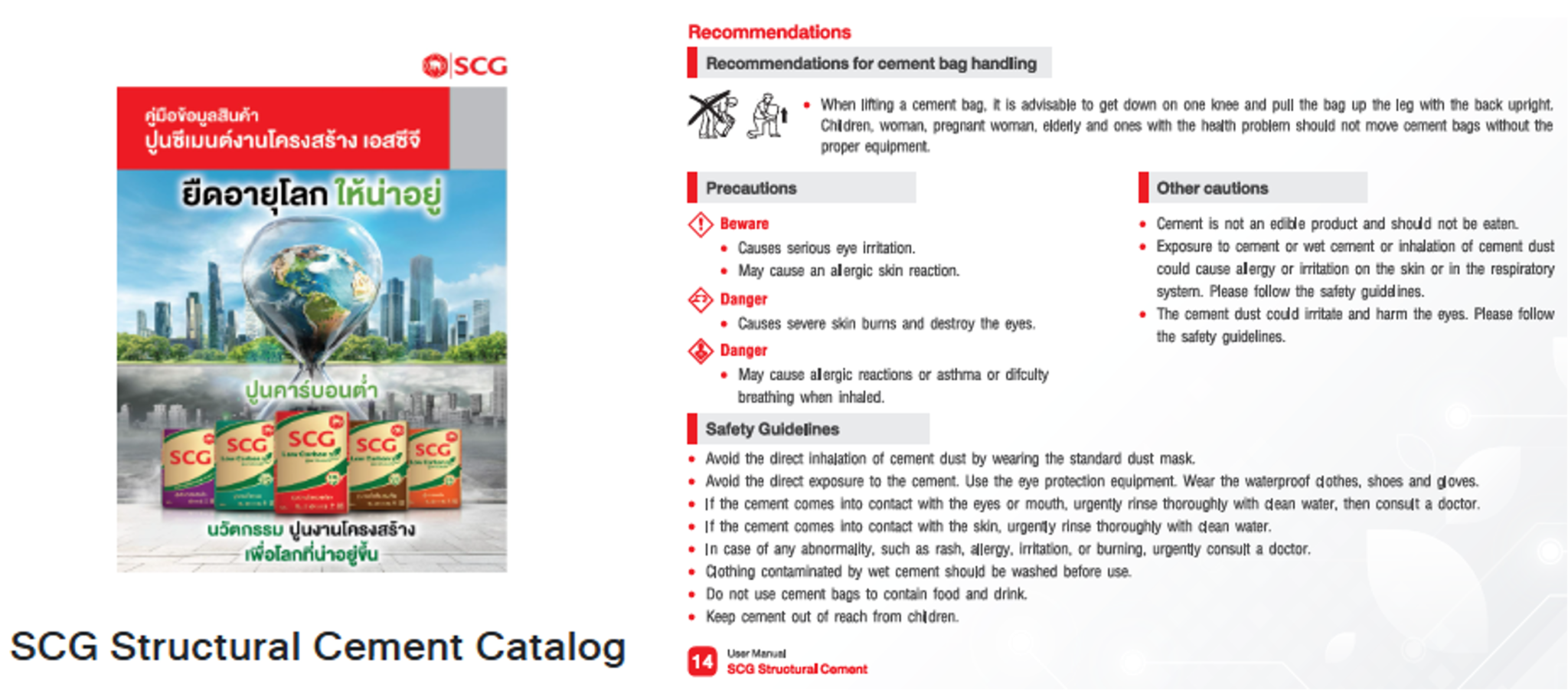 Product and Service Safety Programme - SCG Sustainability